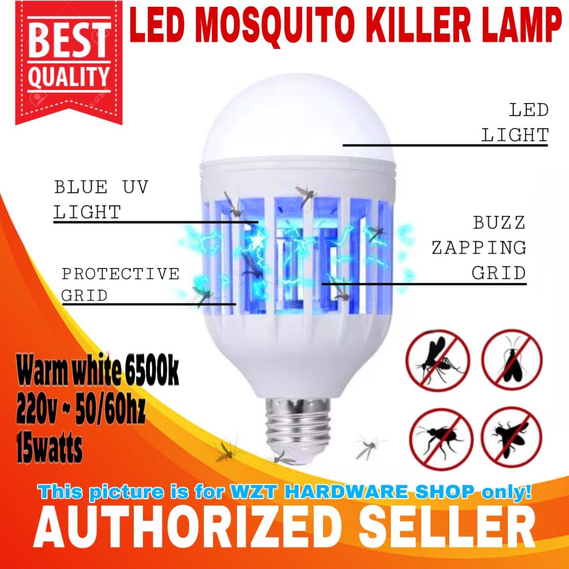 LED MOSQUITO KILLER LAMP MOSQUITO REPELLENT LAMP BULB LIGHT | Lazada PH