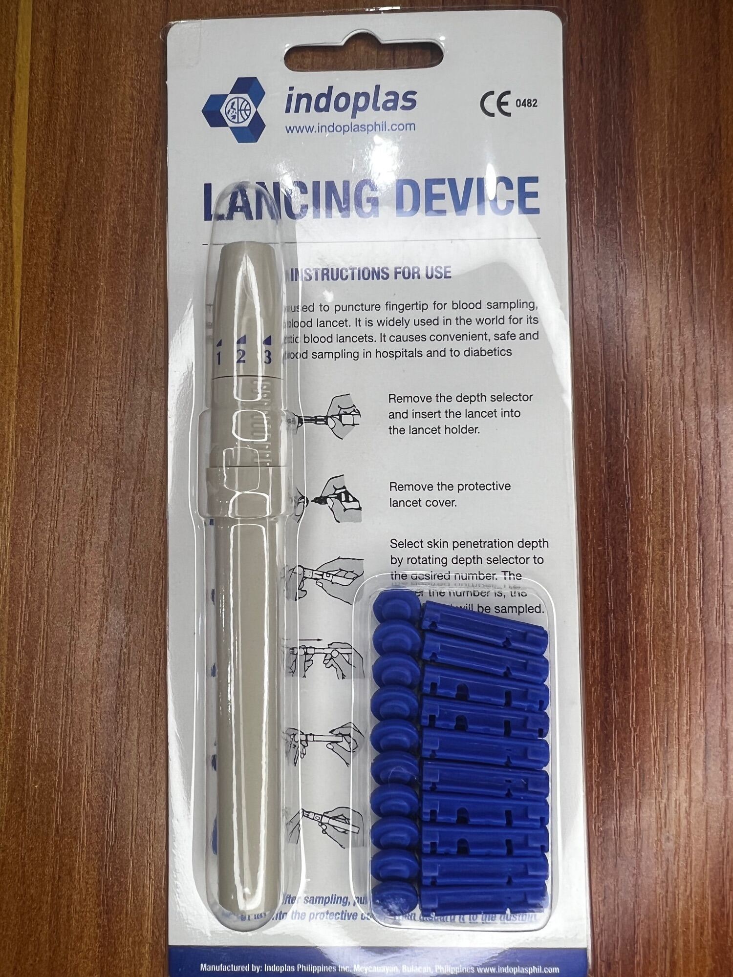 Universal Lancing Device SINODRAW/ INDOPLAS and 200 pcs Lancets KING ...