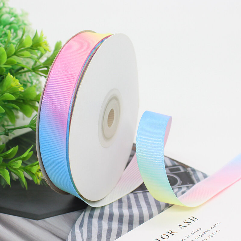 Blue Sea Rib Rainbow Ribbon Flower Packaging Ribbon Cake Box Packaging ...
