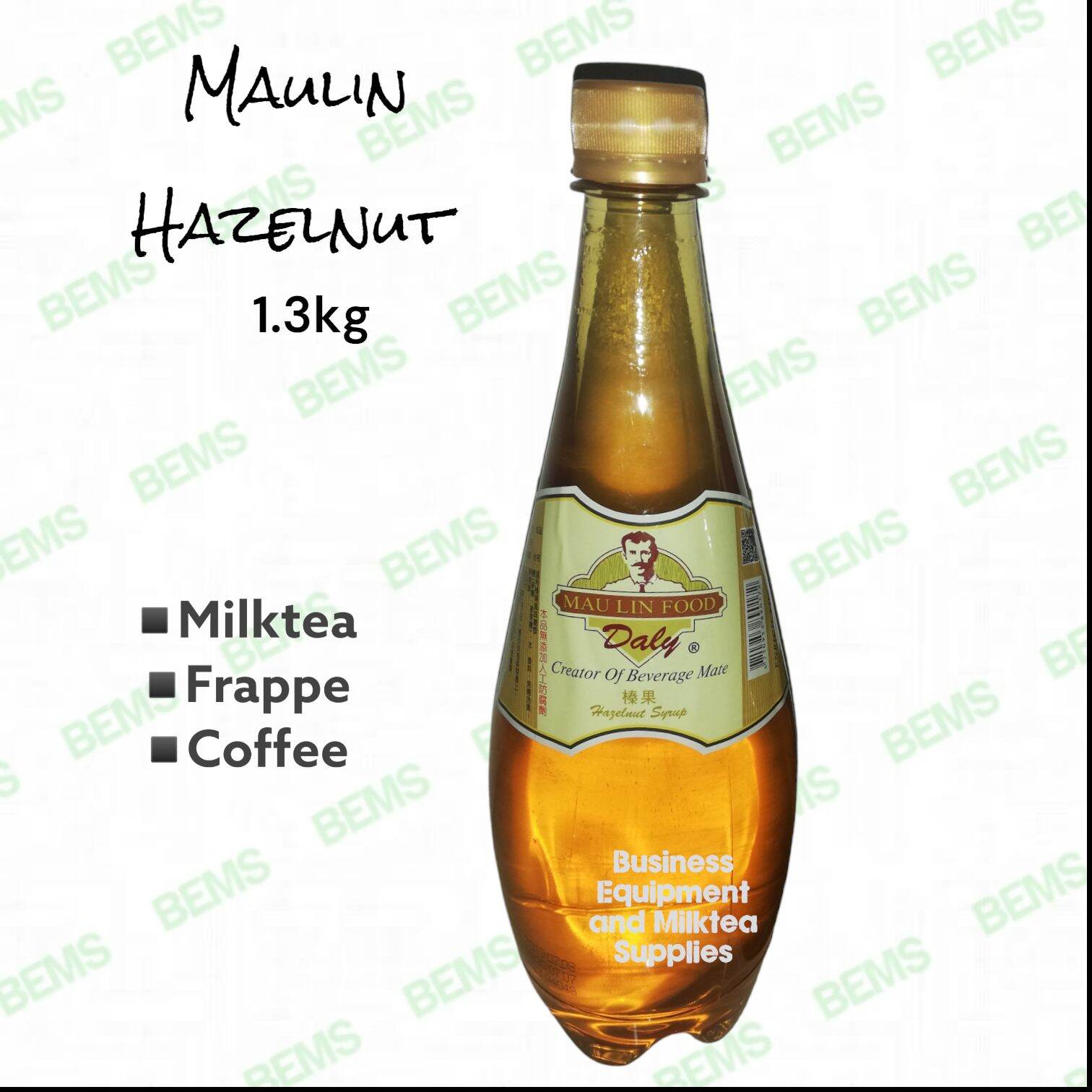 MAULIN syrup Hazelnut Caramel and Vanilla For Coffee Milktea or Frappe ...