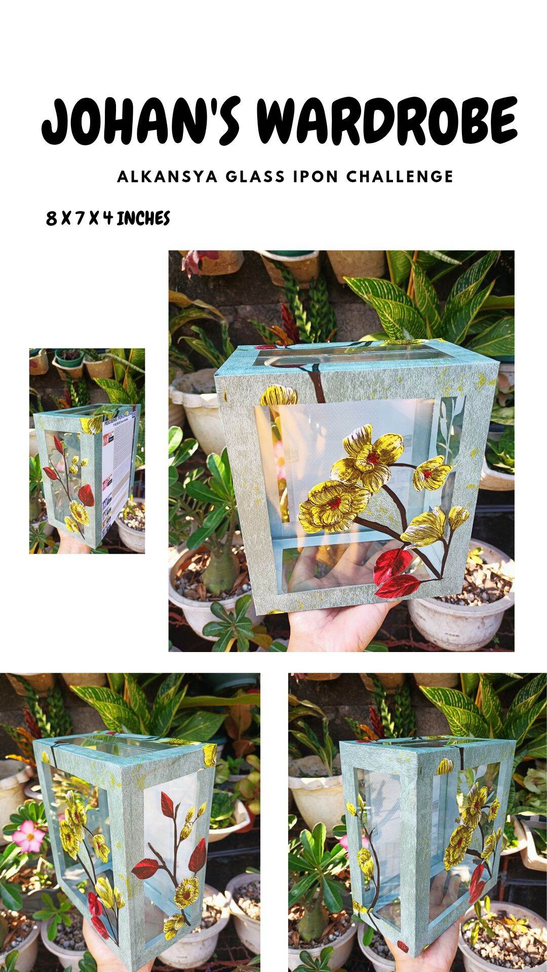 ALKANSYA GLASS IPON CHALLENGE FLORAL DESIGN UNIQUE GIFT IDEAS 2023 ...