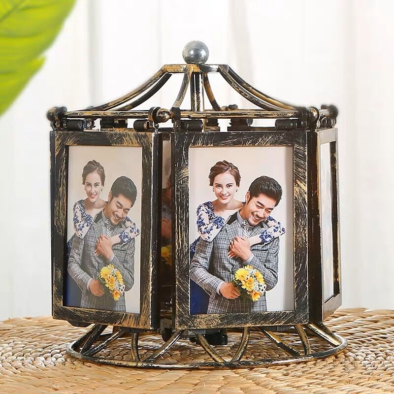 Unique Vintage 6 Slots Photo Frame Display Ferris Wheel Carousel Portrait Image Picture | Lazada PH