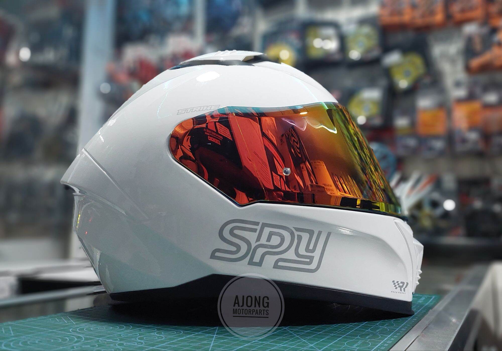 Spyder SPY STRIKE ☆ PD 100 FR ☆ Full Face Helmet / Dual Visor ☆ Flash ...