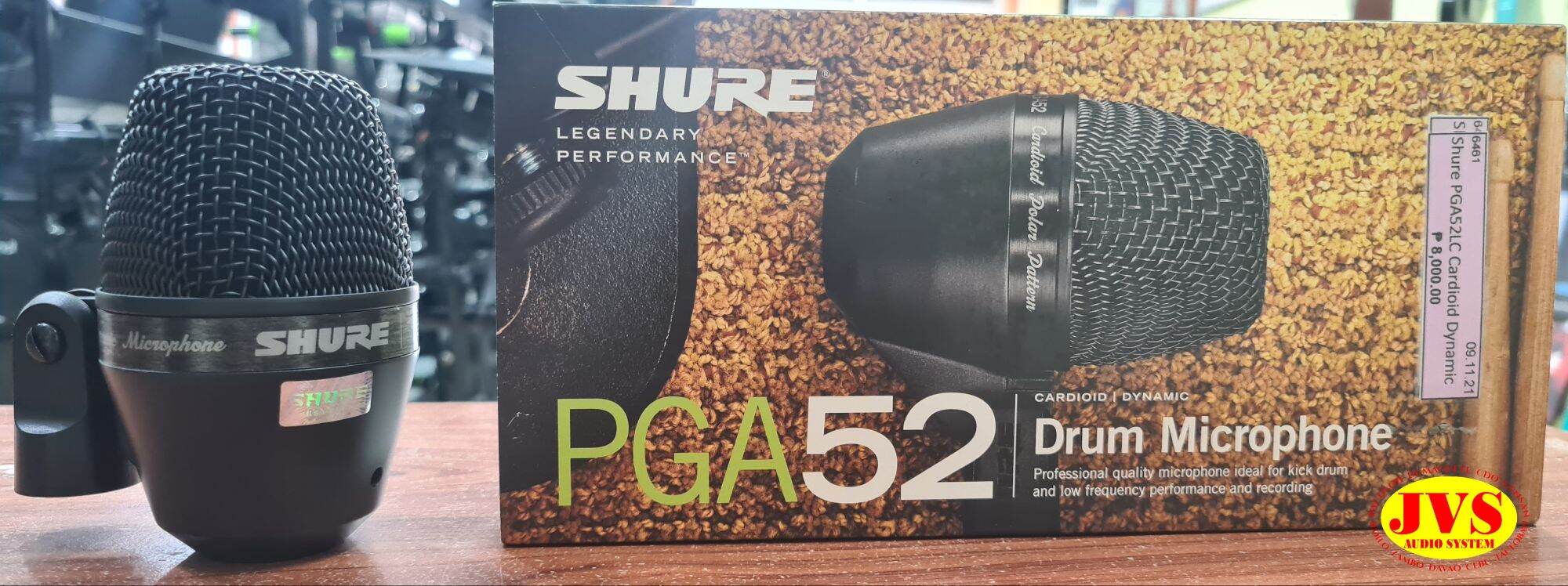 Shure PGA52 Cardioid Dynamic Kick Drum Microphone | Lazada PH