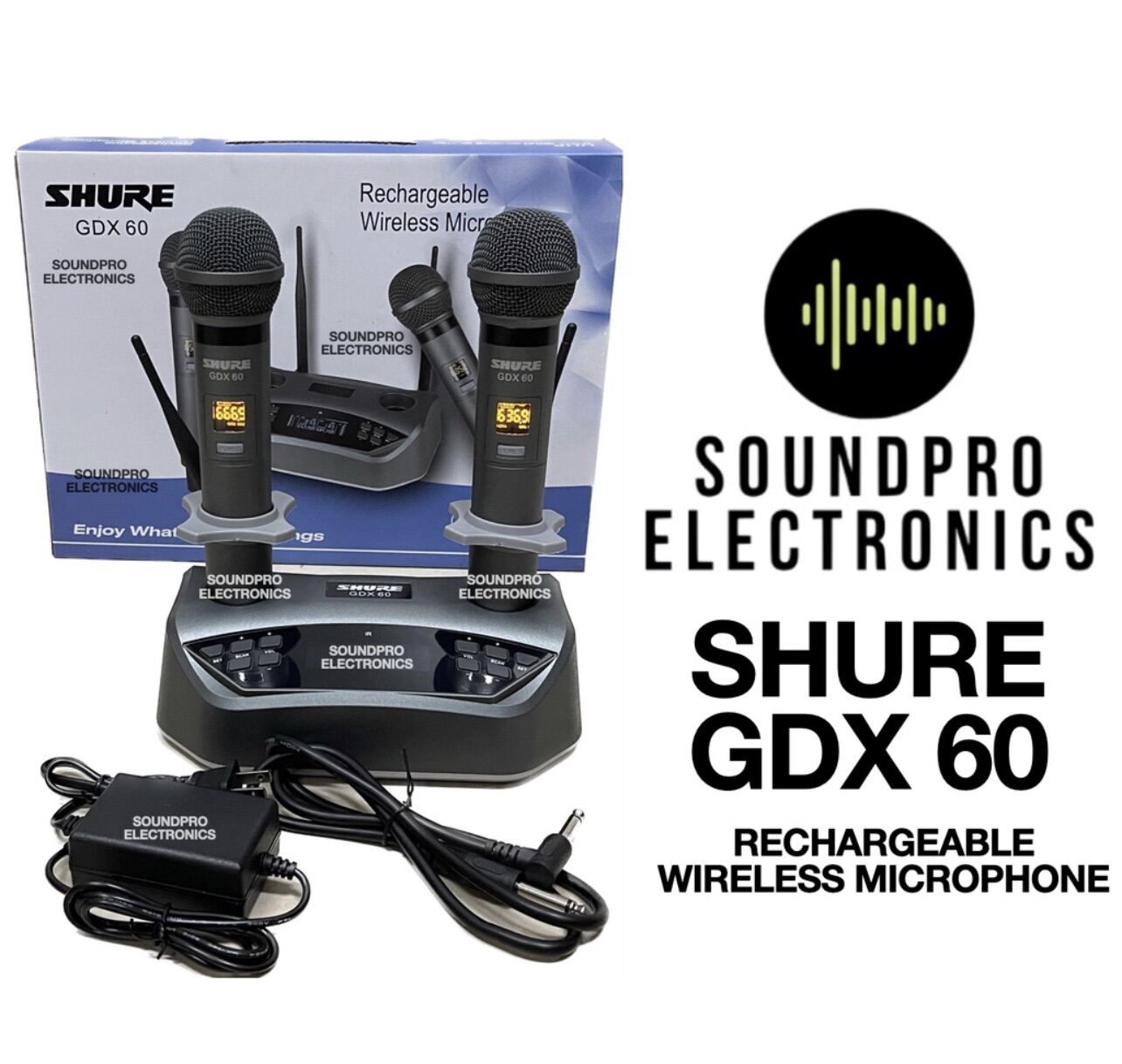 SHURE GDX 60 UHF Dual Rechargeable Wireless Microphone | Lazada PH