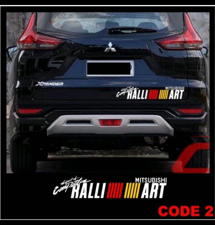 Mitsubishi Xpander Ralliart The Spirit of Competition Sticker 1pc ...