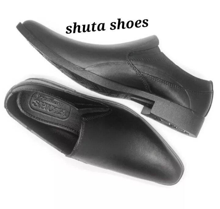 Shuta black shoes pointed for men's ( goma ) | Lazada PH