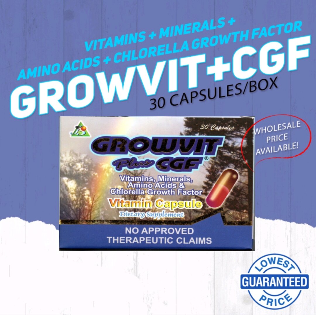 GROWVIT Plus CGF 30 capsules | Lazada PH