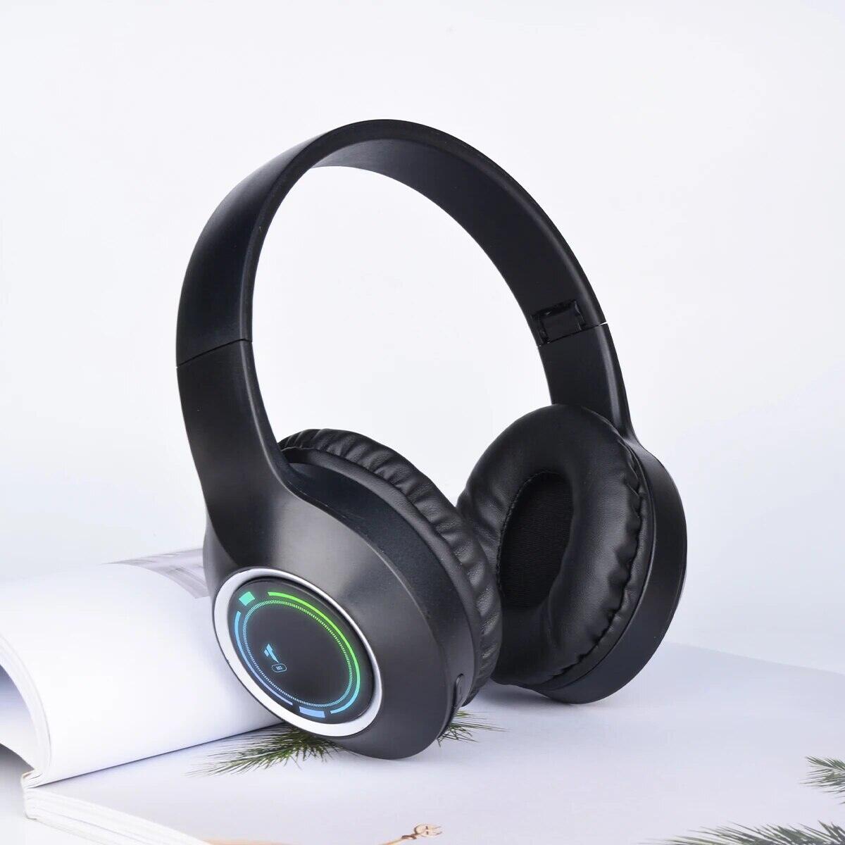 M3 Light-emitting Bluetooth Headset Folding LED Card Wireless Headset ...