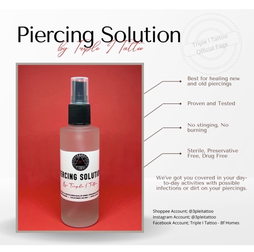 Piercing Solution by Triple I Tattoo 60ml | Lazada PH