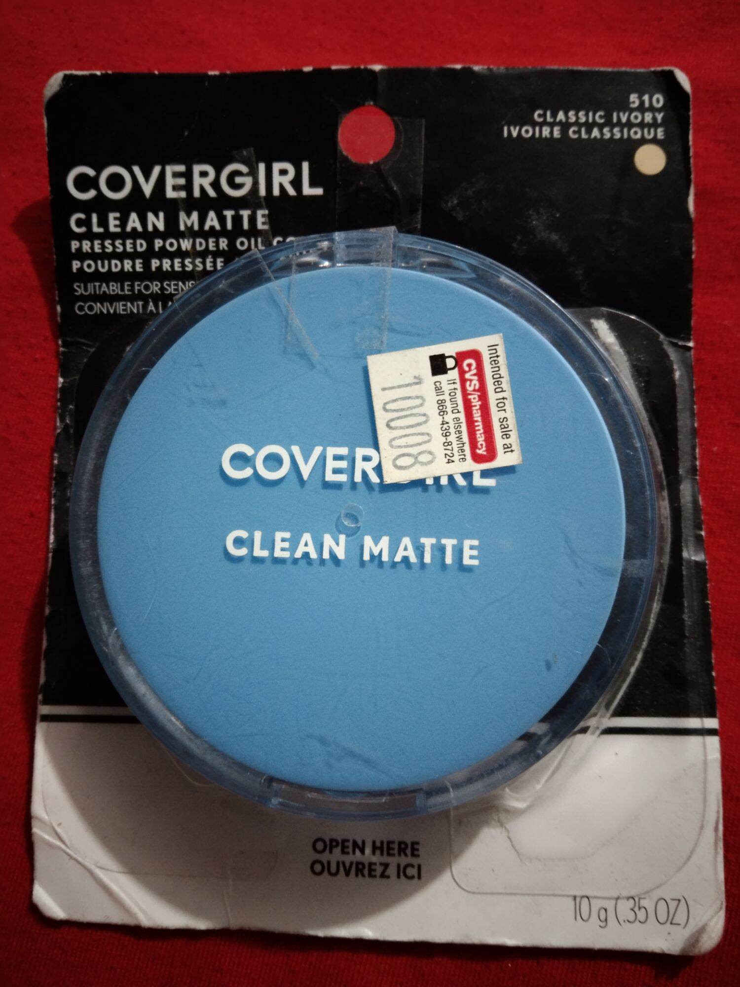 COVERGIRL FACE POWDER CLEAN MATTE /FOR SENSITIVE SKIN/AUTHENTIC US ...