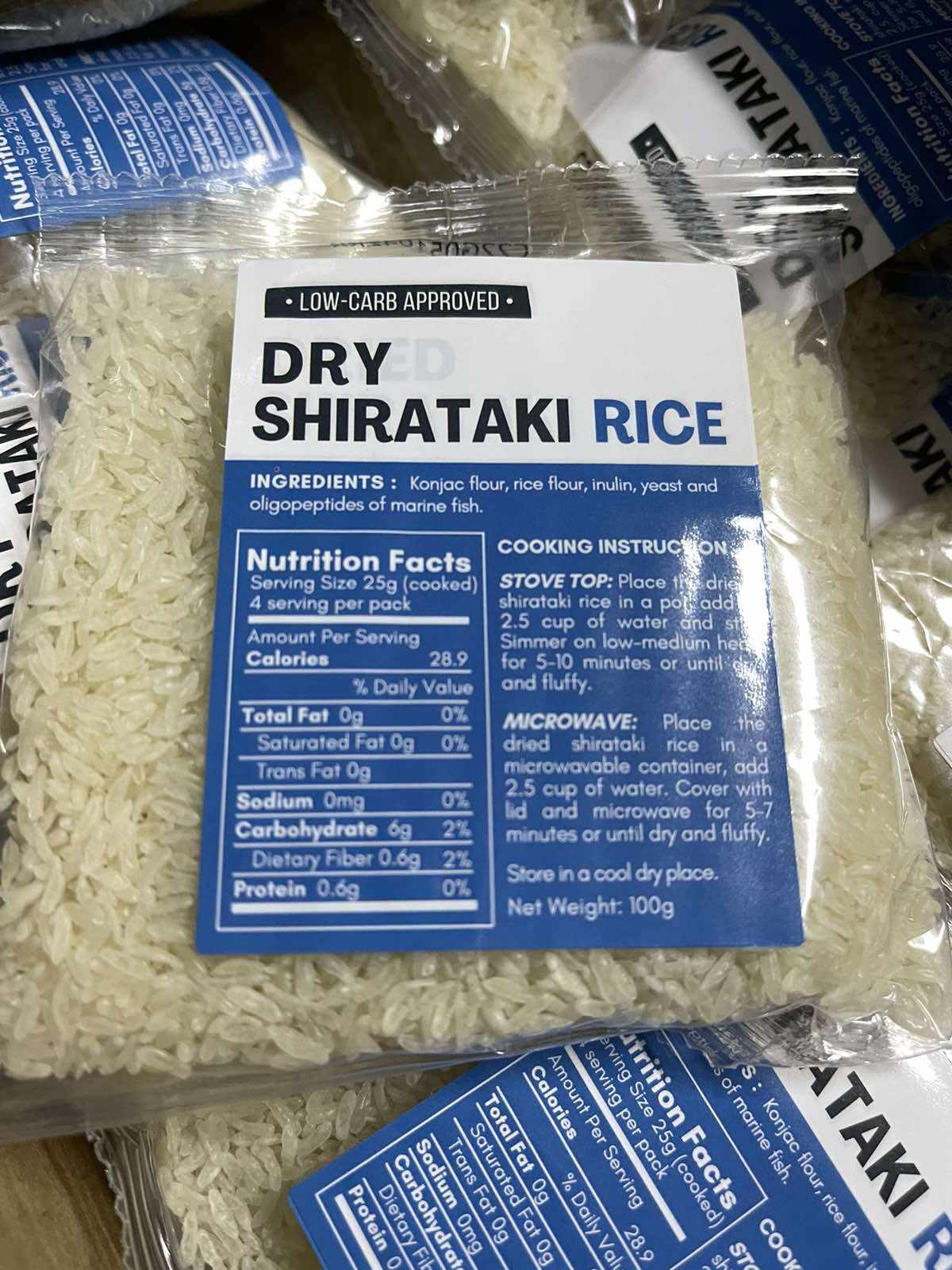 KETO DRIED SHIRATAKI RICE LOWCARB DIET EASY TO COOK 100g | Lazada PH
