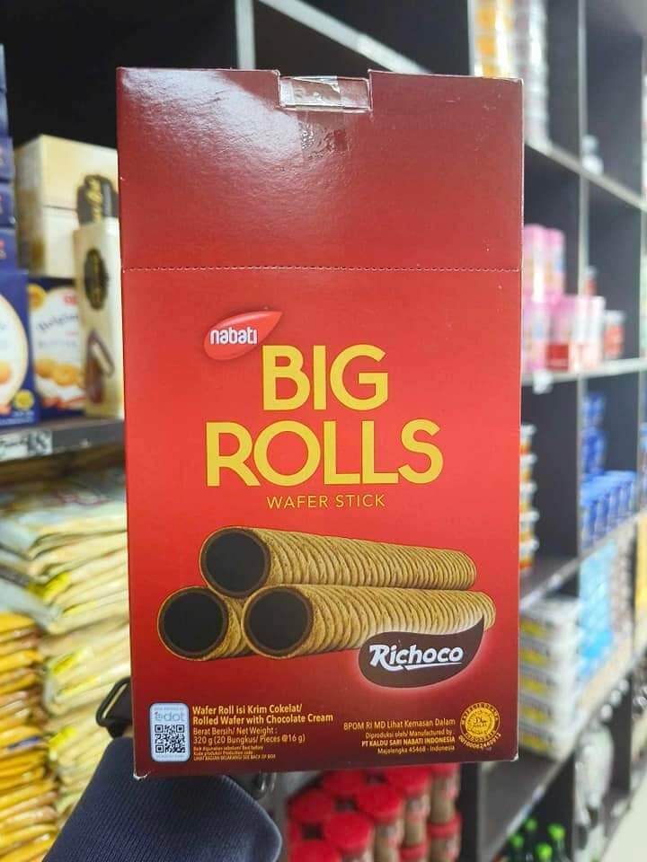 big rolls richeese / richoco wafer sticks Richoco Big Rolls new packaging 300g / 320g box ...