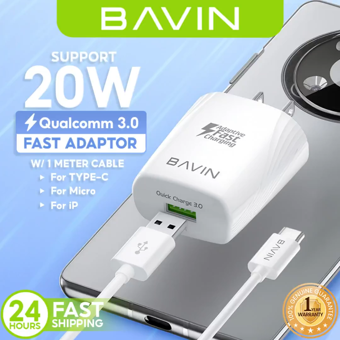 BAVIN PC586 QC3.0 Fast Charging Max QC USB Universal Wall Charger with ...