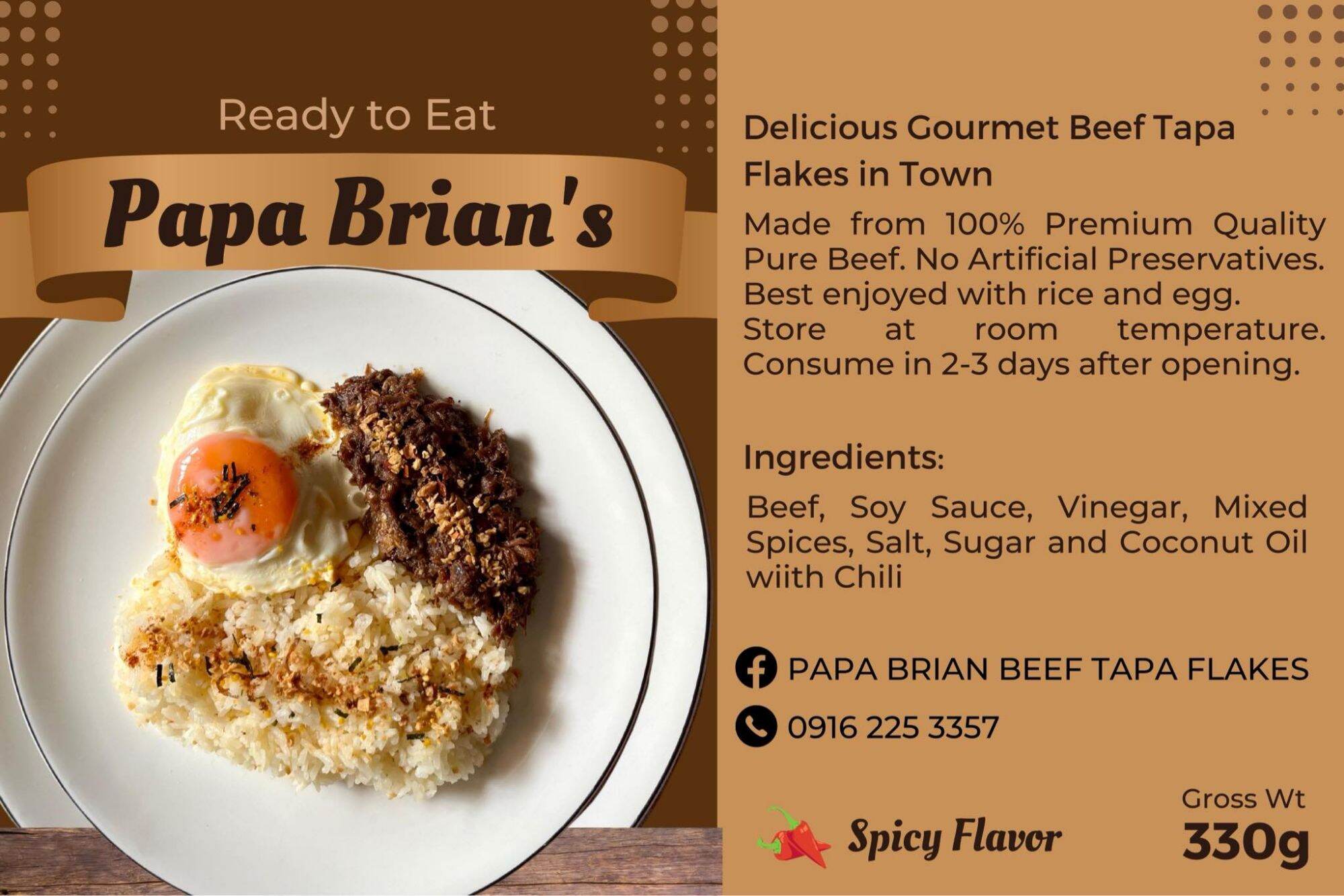 Shop online with Papa Brian Beef Tapa Flakes now! Visit Papa Brian Beef ...