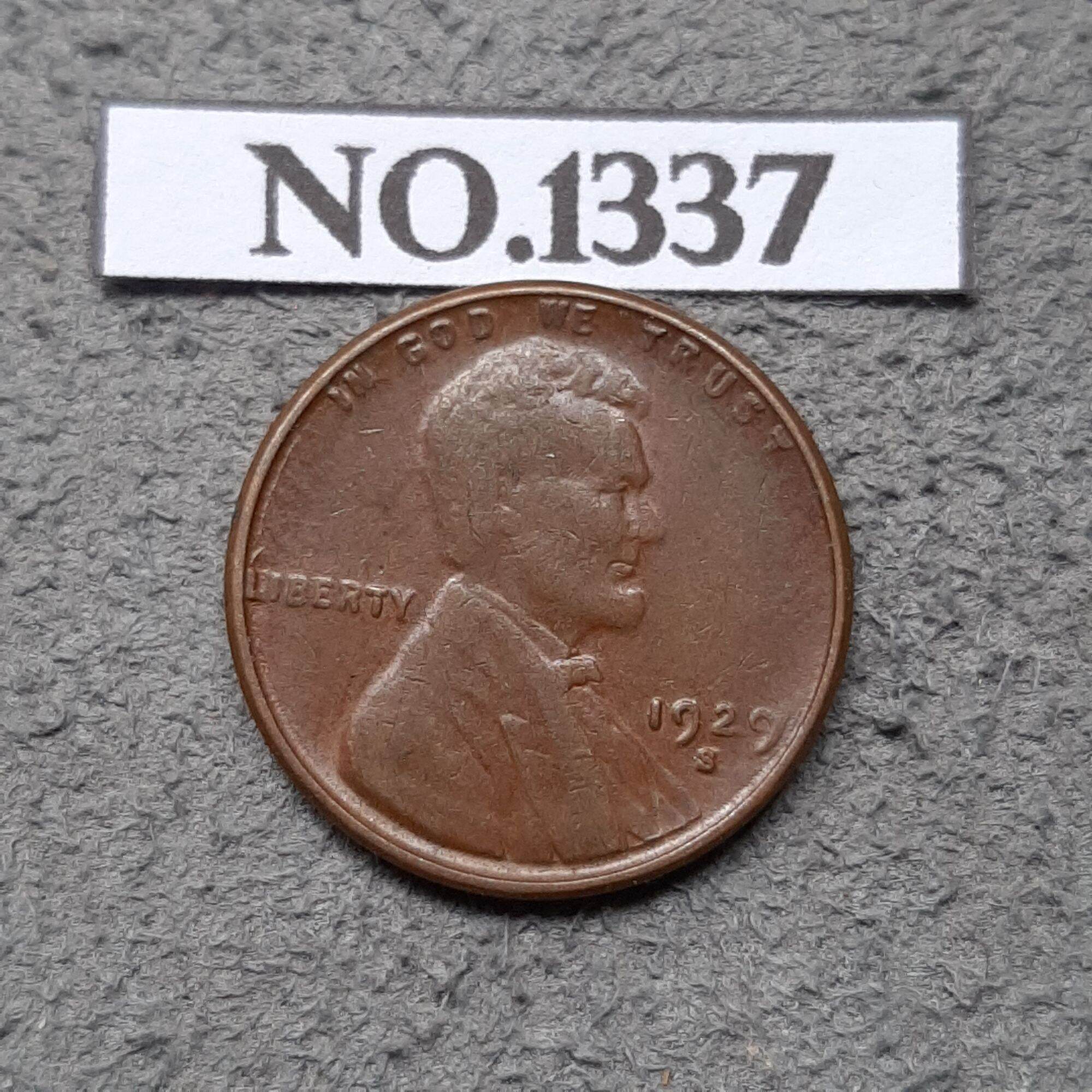 NO.1337 HTF 1929-S LINCOLN CENT COPPER COLLECTIBLE COIN | Lazada PH