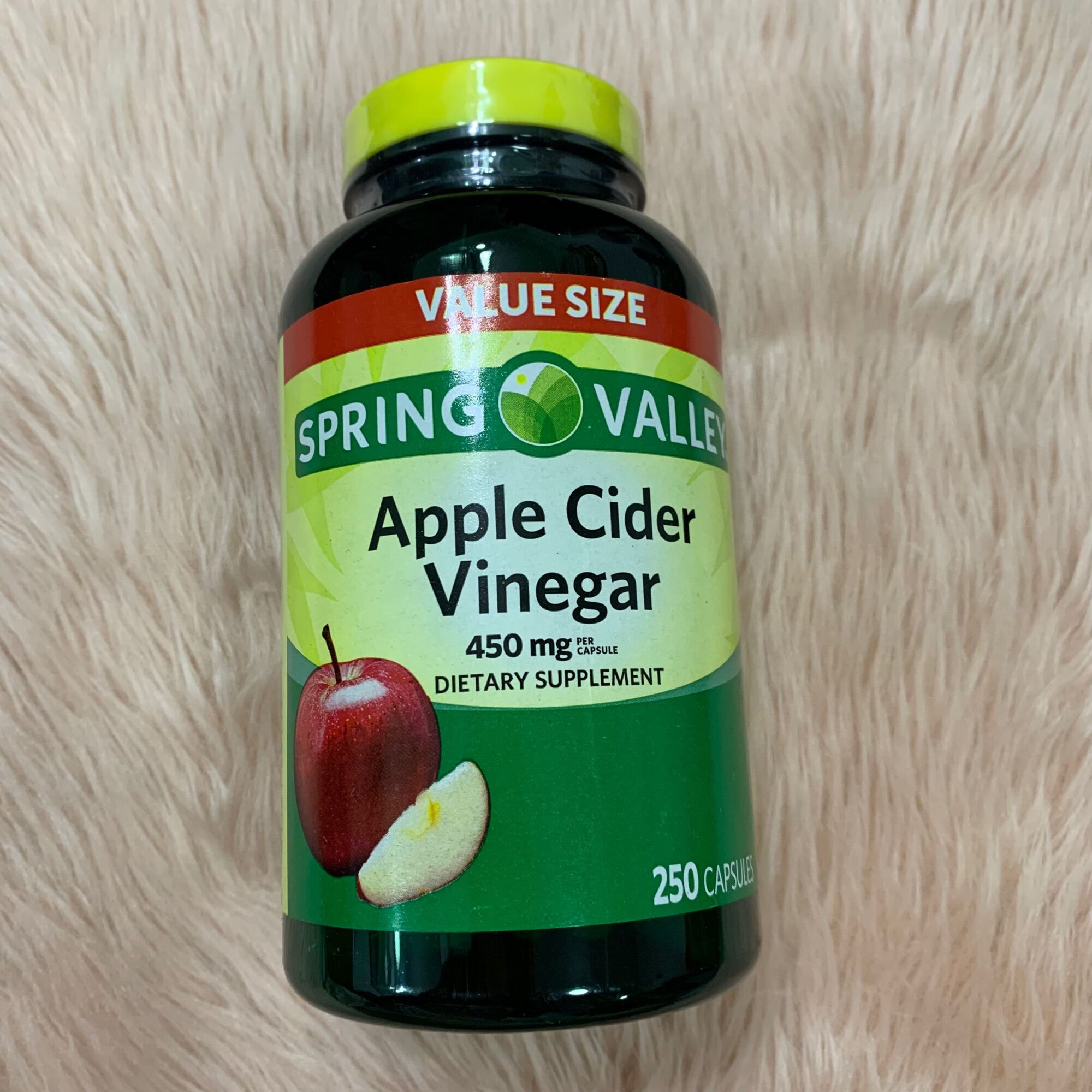 Spring Valley Apple Cider Vinegar Capsules, 450mg 250Capsules Expiry 06 ...