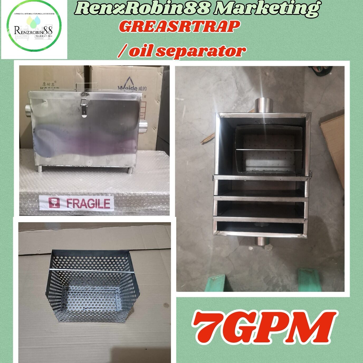 7GPM Grease trap Stainless steel | Lazada PH