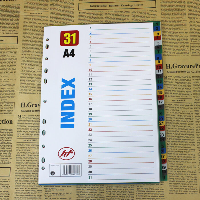 A4 Folder Classification Paper Color Classification Page Digital ...