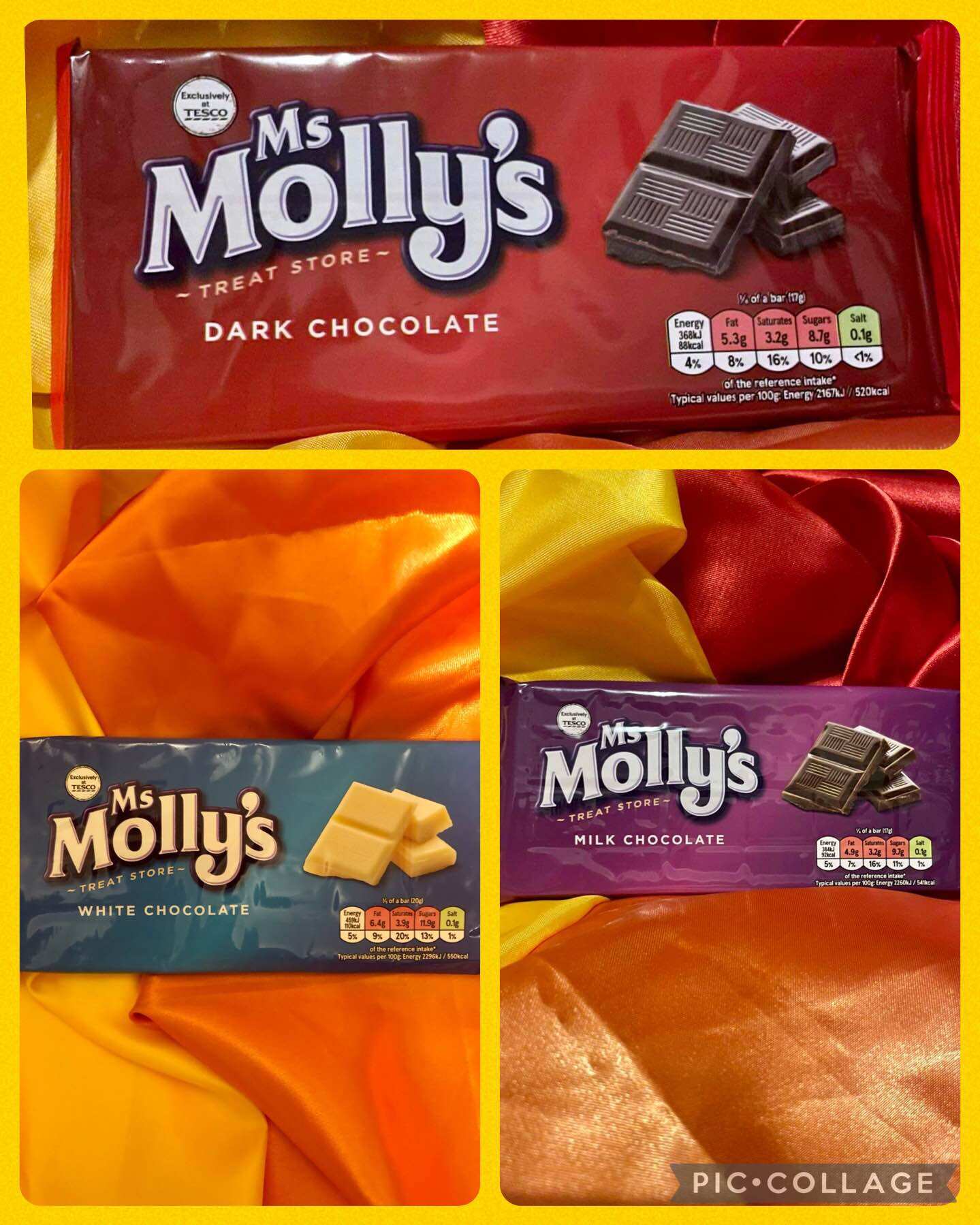 Ms Molly’s Dark, Milk or White Chocolate 100g (Imported from UK ...