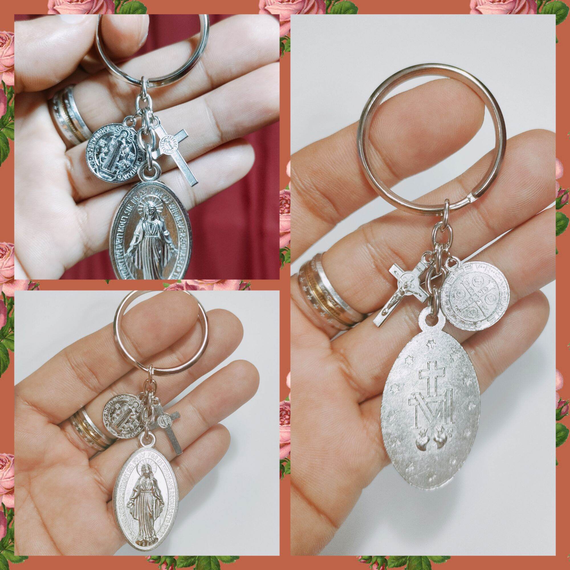 Medallia Milagrosa with St. Benedict Silver Medals for Protection ...