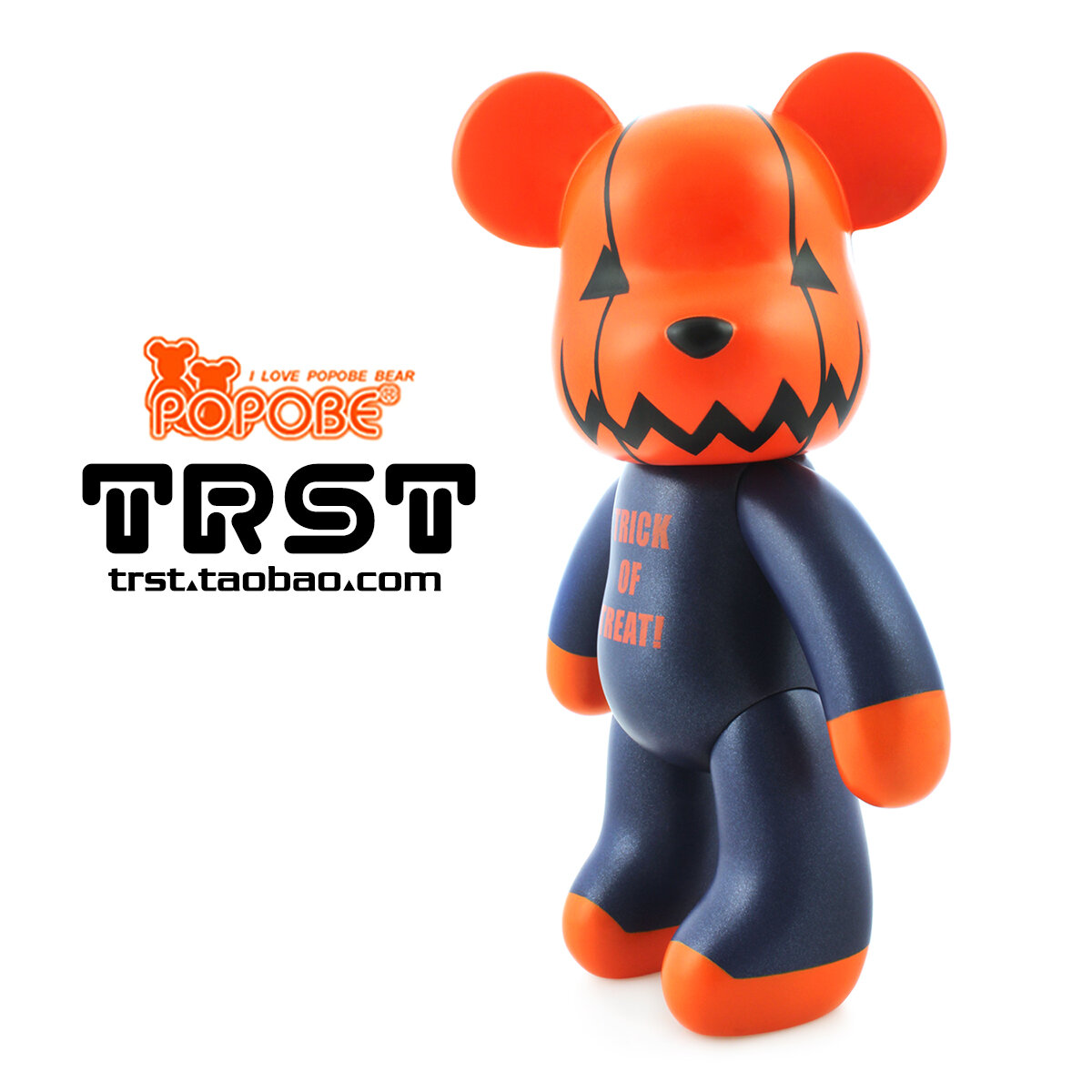 TRST Popobe Authentic Violent Bear Momo Bear 20-Inch Pumpkin Orange ...