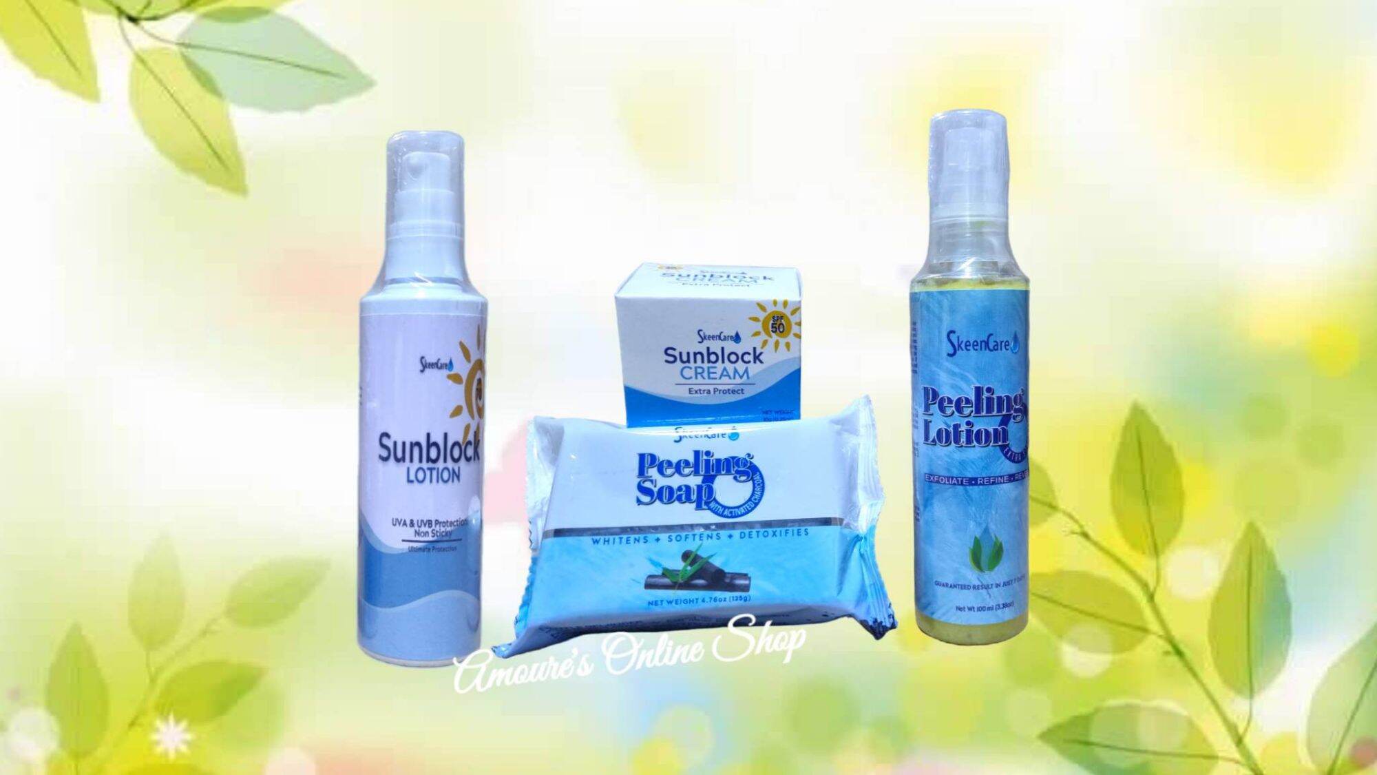 Sunblock Lotion 120ml/Peeling Lotion 100ml/ Sunblock Cream 10g/Peeling ...