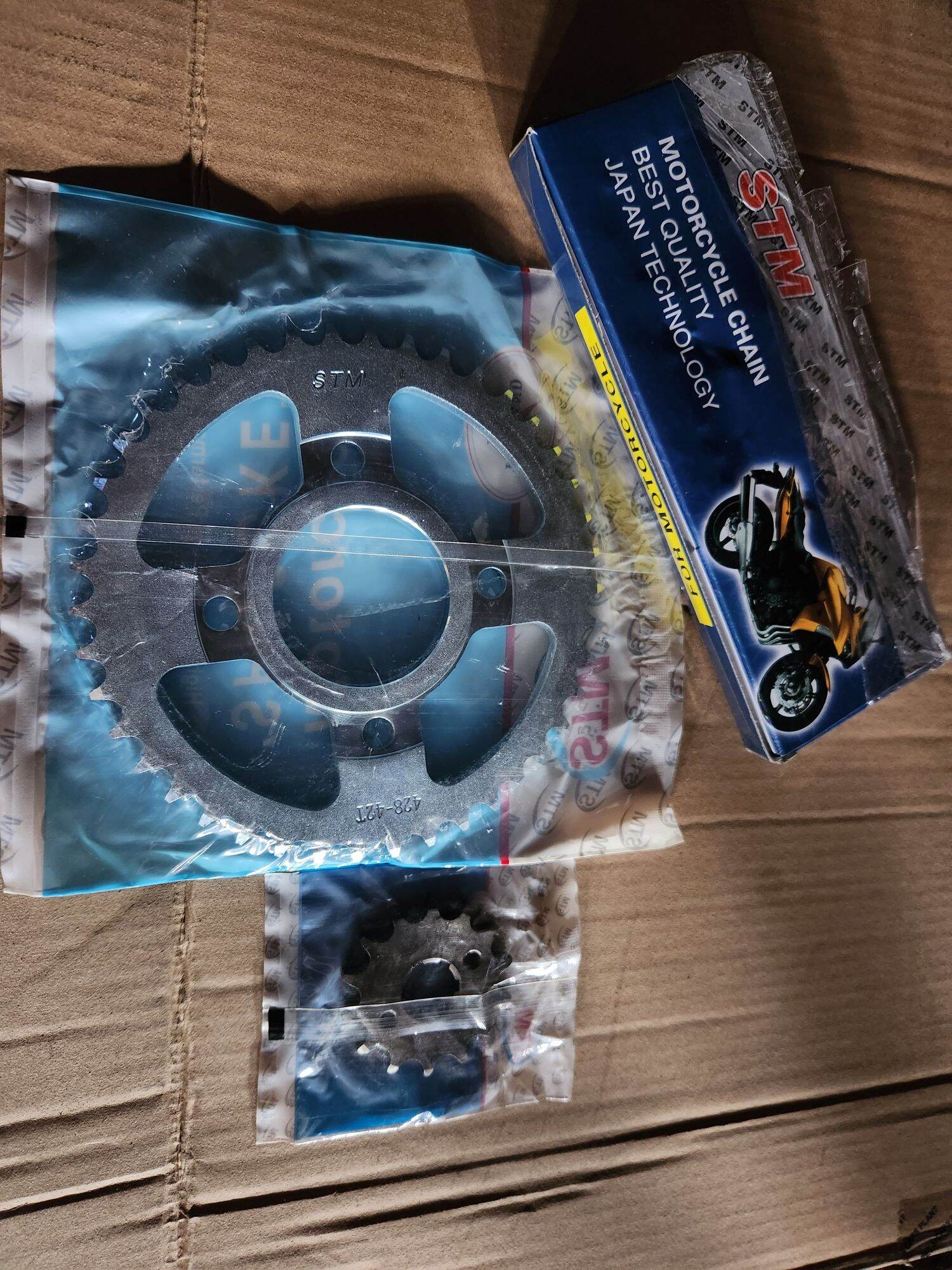 Quality and Affordable Chain and Sprocket Kit TMX 125 / Rusi TC125/150 ...