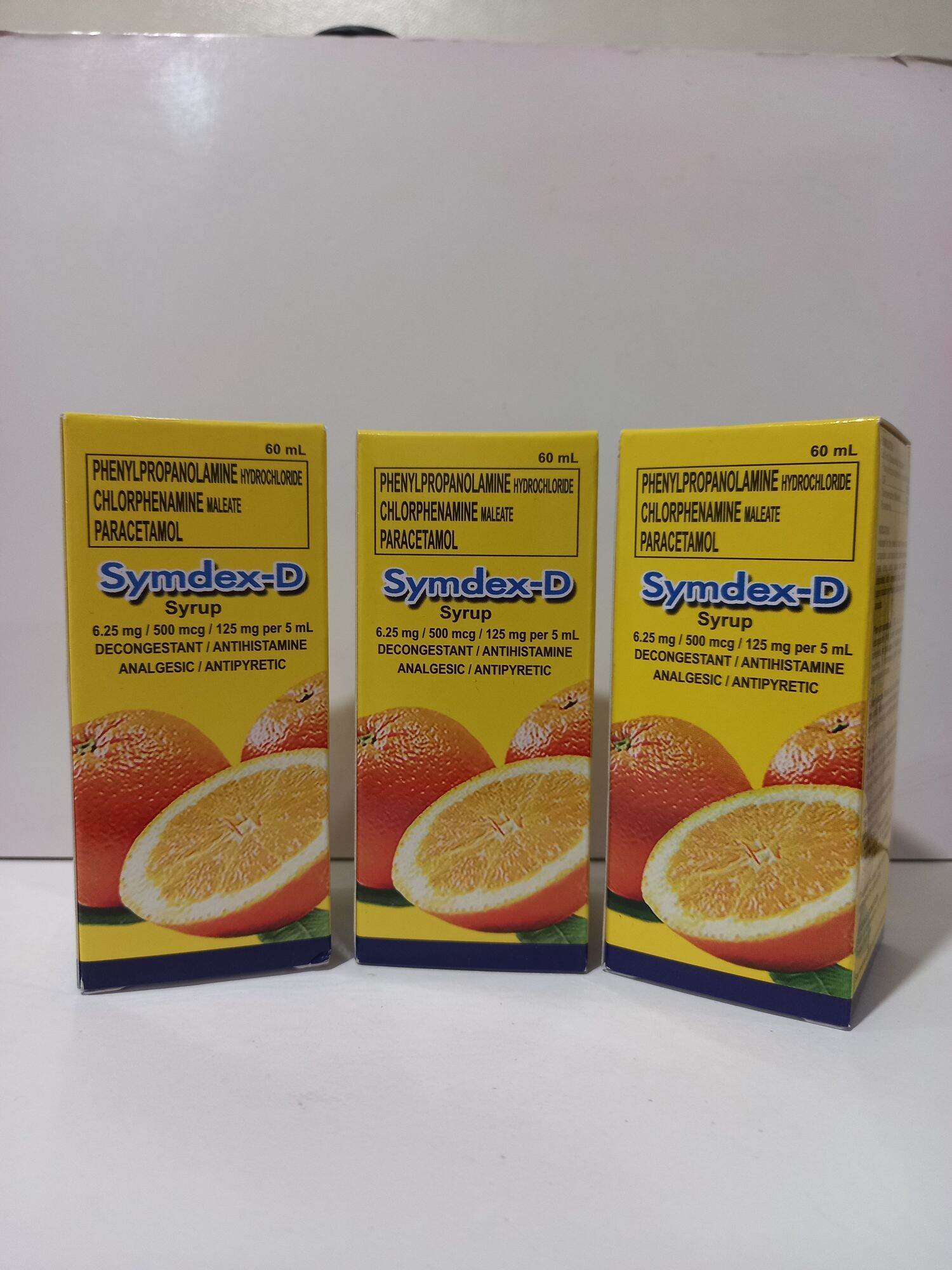 SYMDEX -D SYRUP DECONGESTAN/ANTIHISTAMINE/ANALGESIC/ ANTIPYRETIC ...