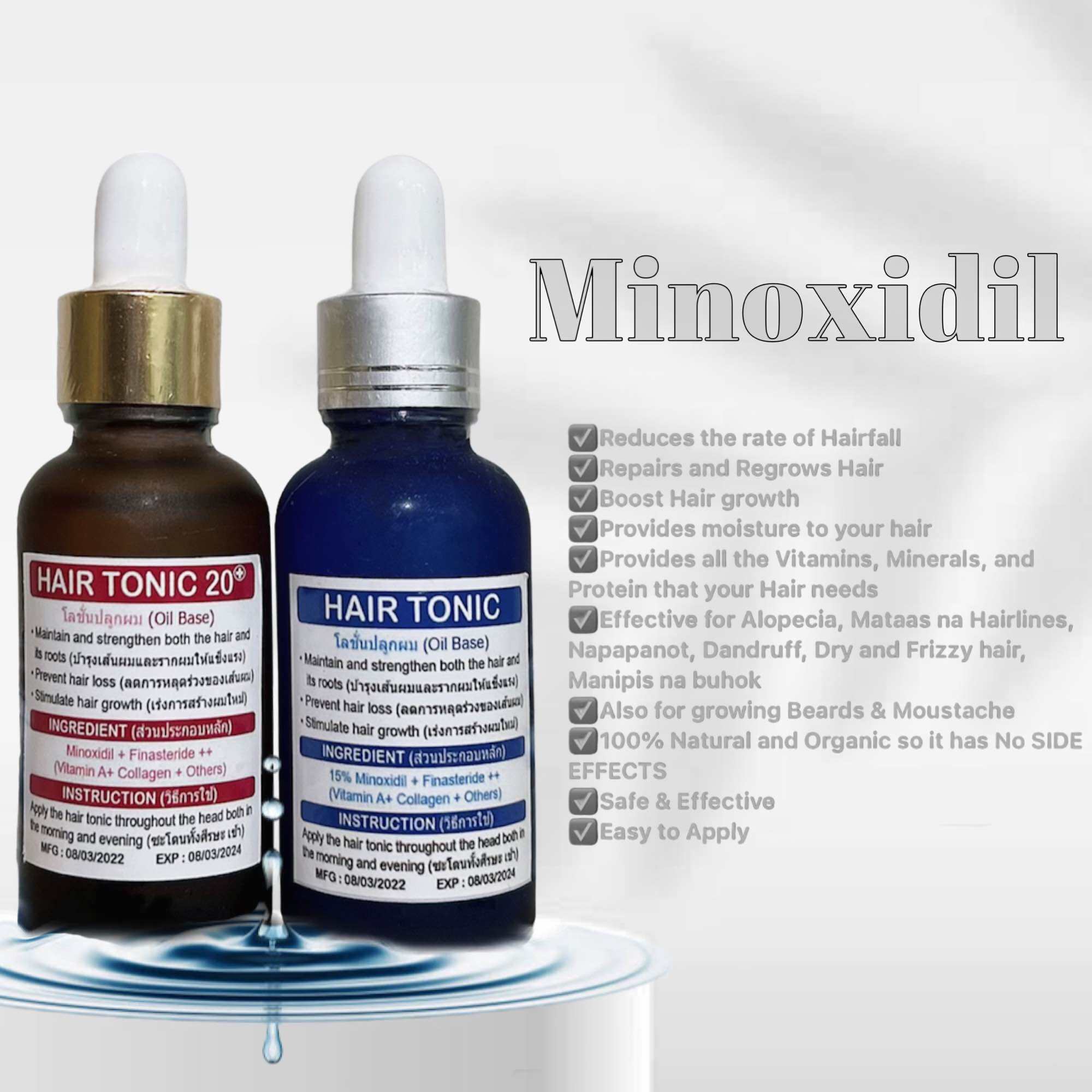 MINOXIDIL HAIR TONIC THAILAND OIL BASE 20% 15% AUTHENTIC Aya Beautique | Lazada PH