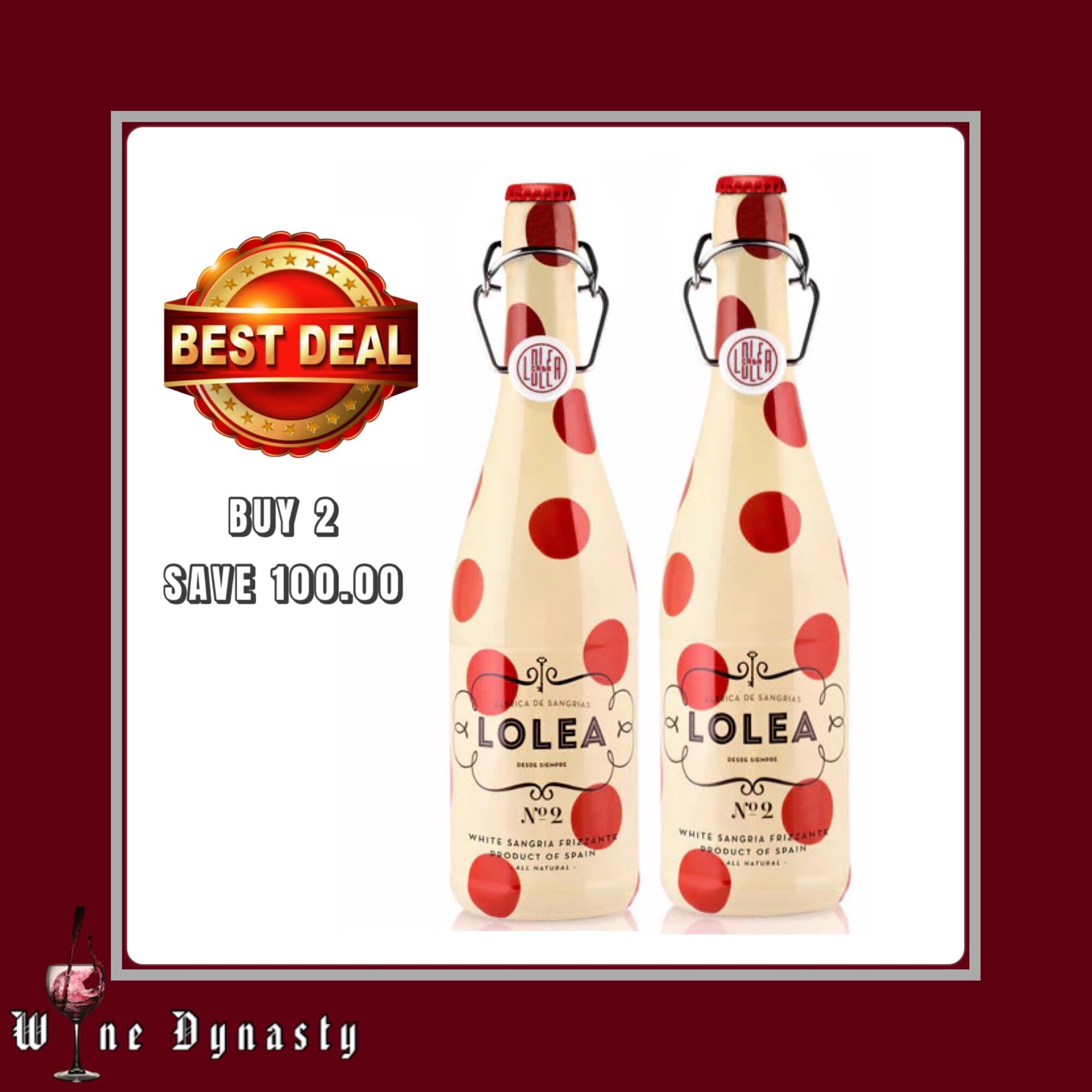 Lolea No. 2 - White Frizzante | Spanish Sangria (2 Bottles 750ml ...