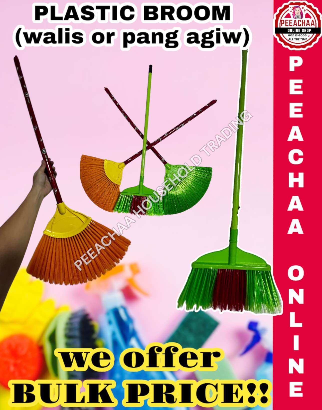 Plastic Broom Walis for Effective Dust Cleaning - Home Care Supplies ...