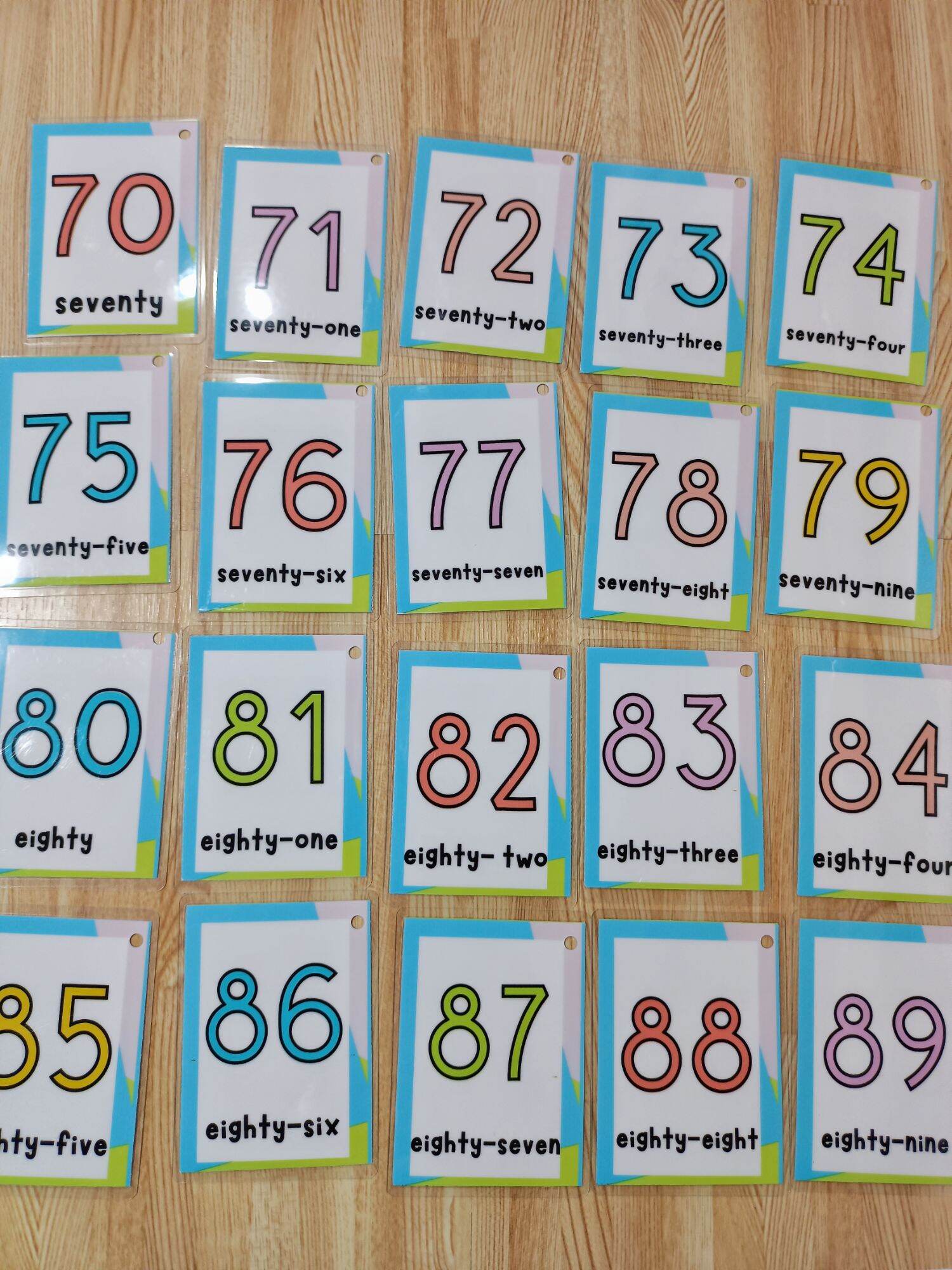 Printable NUMBERS FLASHCARDS To 100 Tea Time Monkeys, 60% OFF