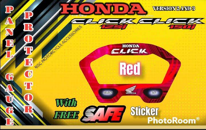 Honda Click 125i and 150i Panel Protector / Honda click 125i Panel ...