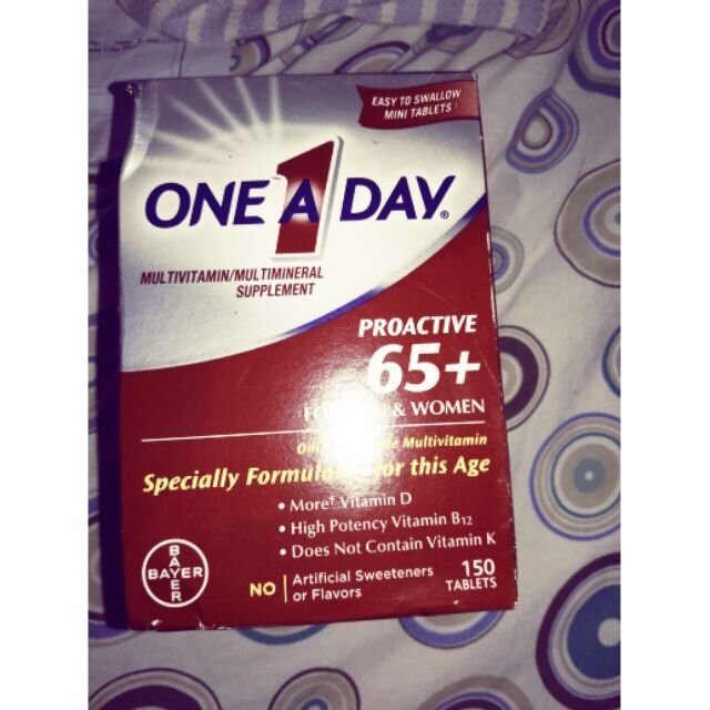 One A Day Proactive 65+ for men & women complete multivitamins | Lazada PH