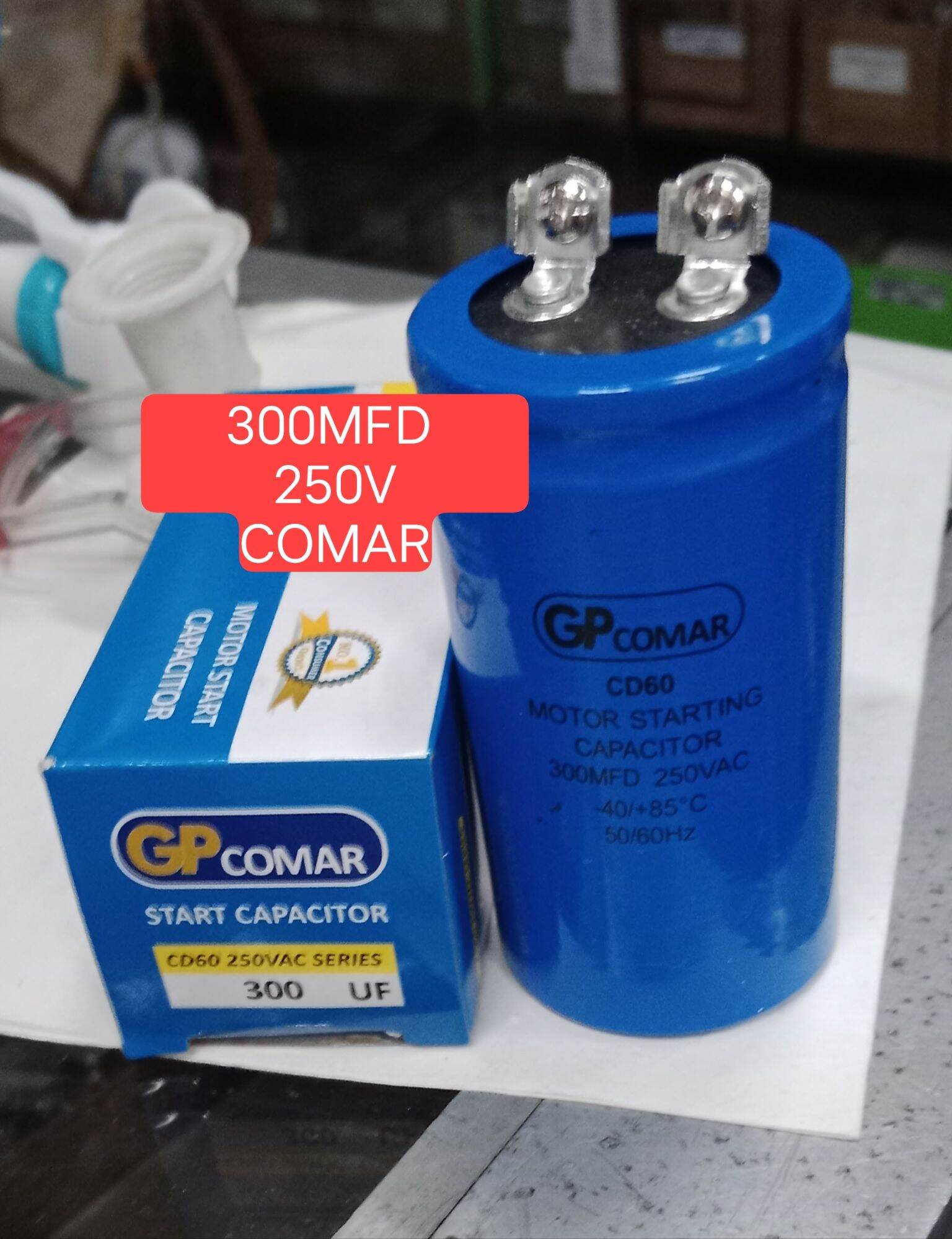 COMAR 300MFD 250VAC MOTOR STARTING CAPACITOR | Lazada PH