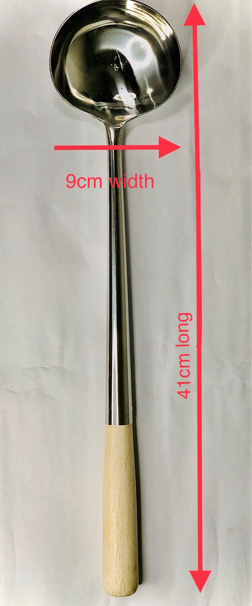 Ladle wooden handle sandok stainless steel | Lazada PH