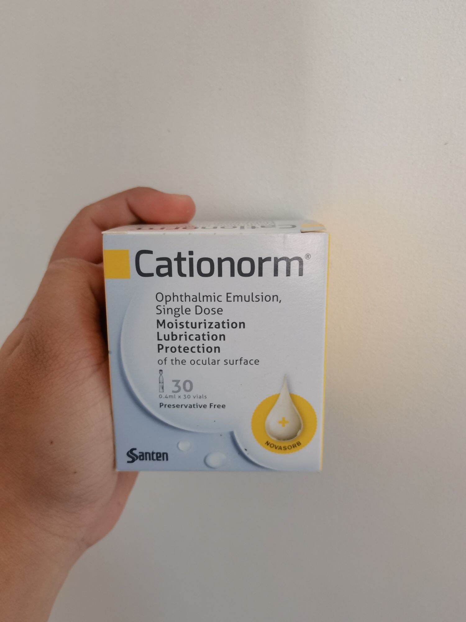 CATIONORM OPHTHALMIC EMULSION BY 30'S SINGLE DOSE | Lazada PH