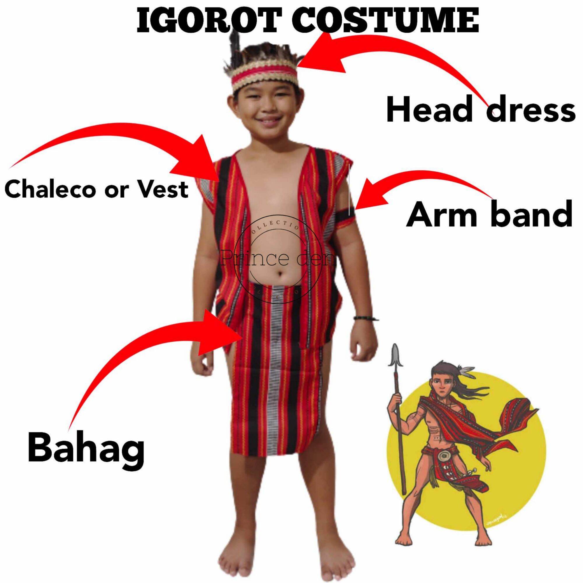 TRADITIONAL IGOROT COSTUME BOY SET KIDS TO ADULT | Lazada PH