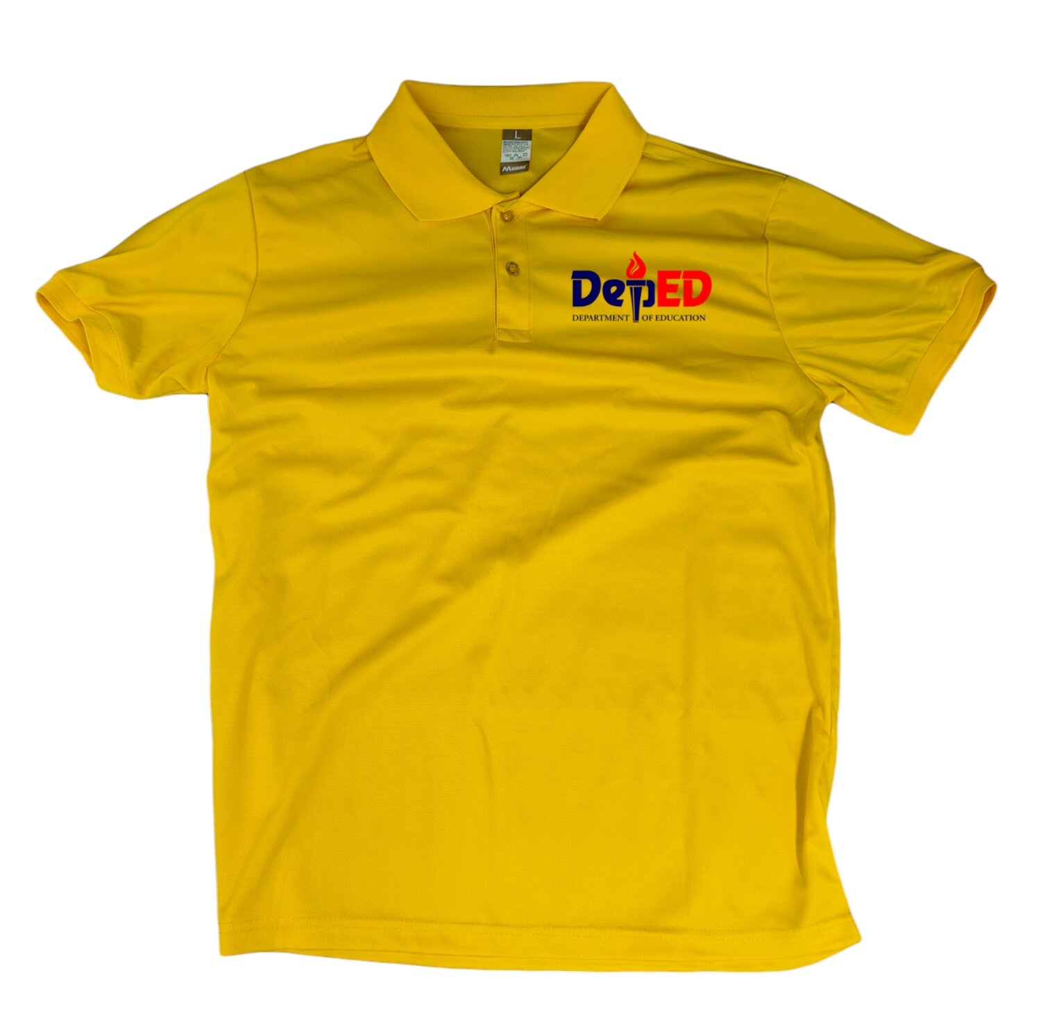 Customized DEPED MATATAG Yellow Gold Drifit Polo Shirt | Lazada PH