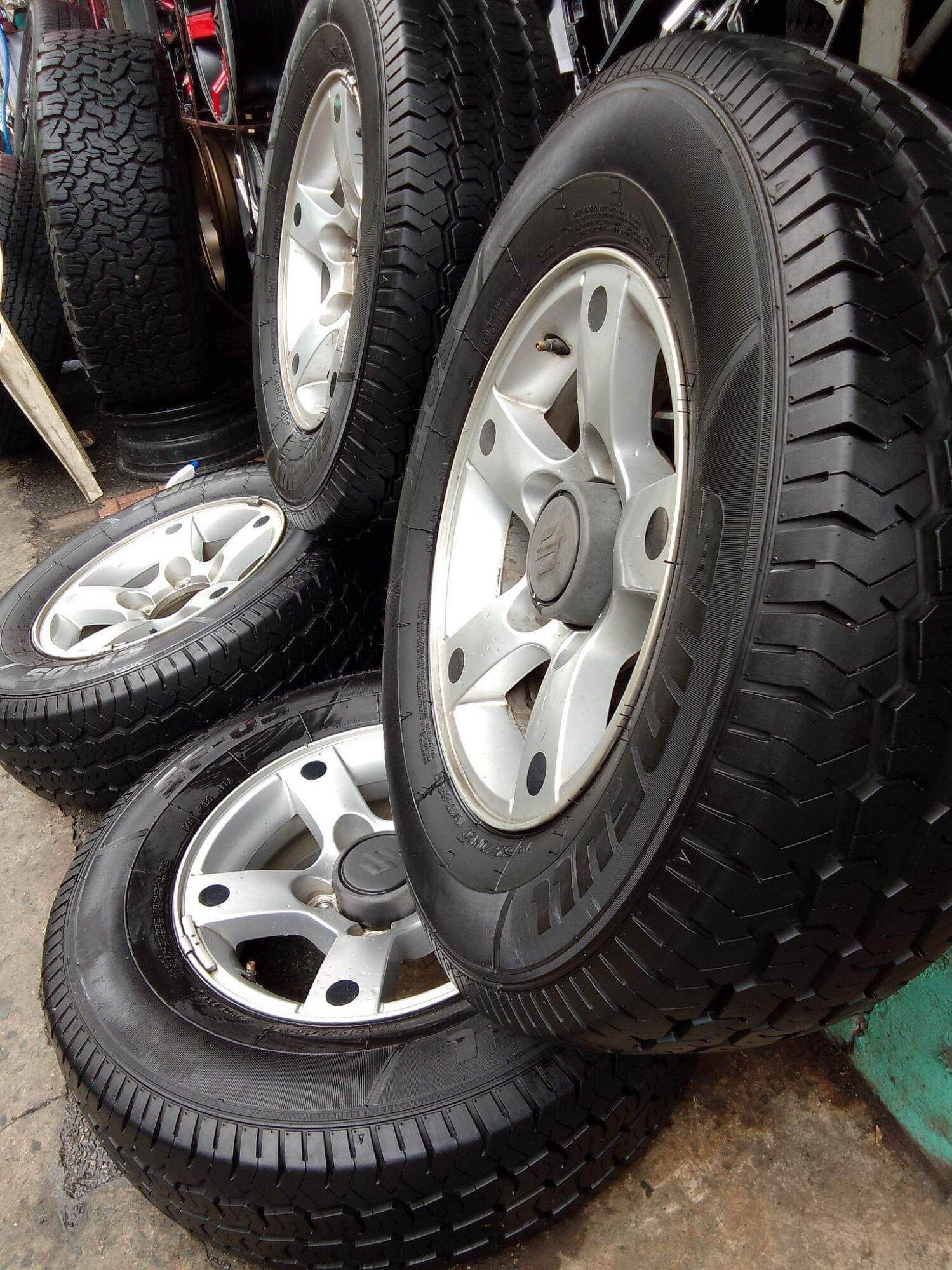 225/70/15 SET Sunfull SF-05 tires W/ one set mags size 15 stack zuzuki ...