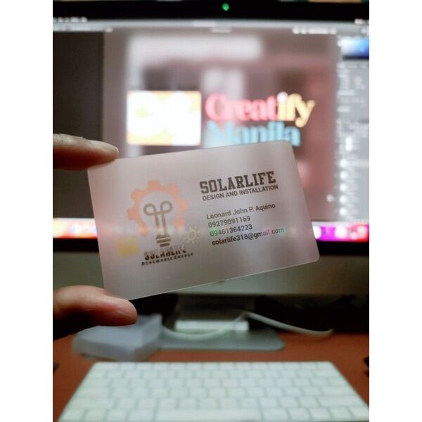 Transparent Calling Card Frosted Business Card | Lazada PH