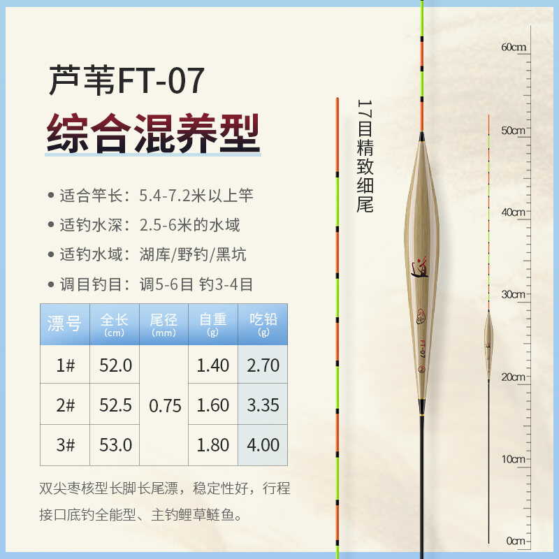 Chuanze Reed Float Bold Super Eye-Catching Fish Float High Sensitivity ...