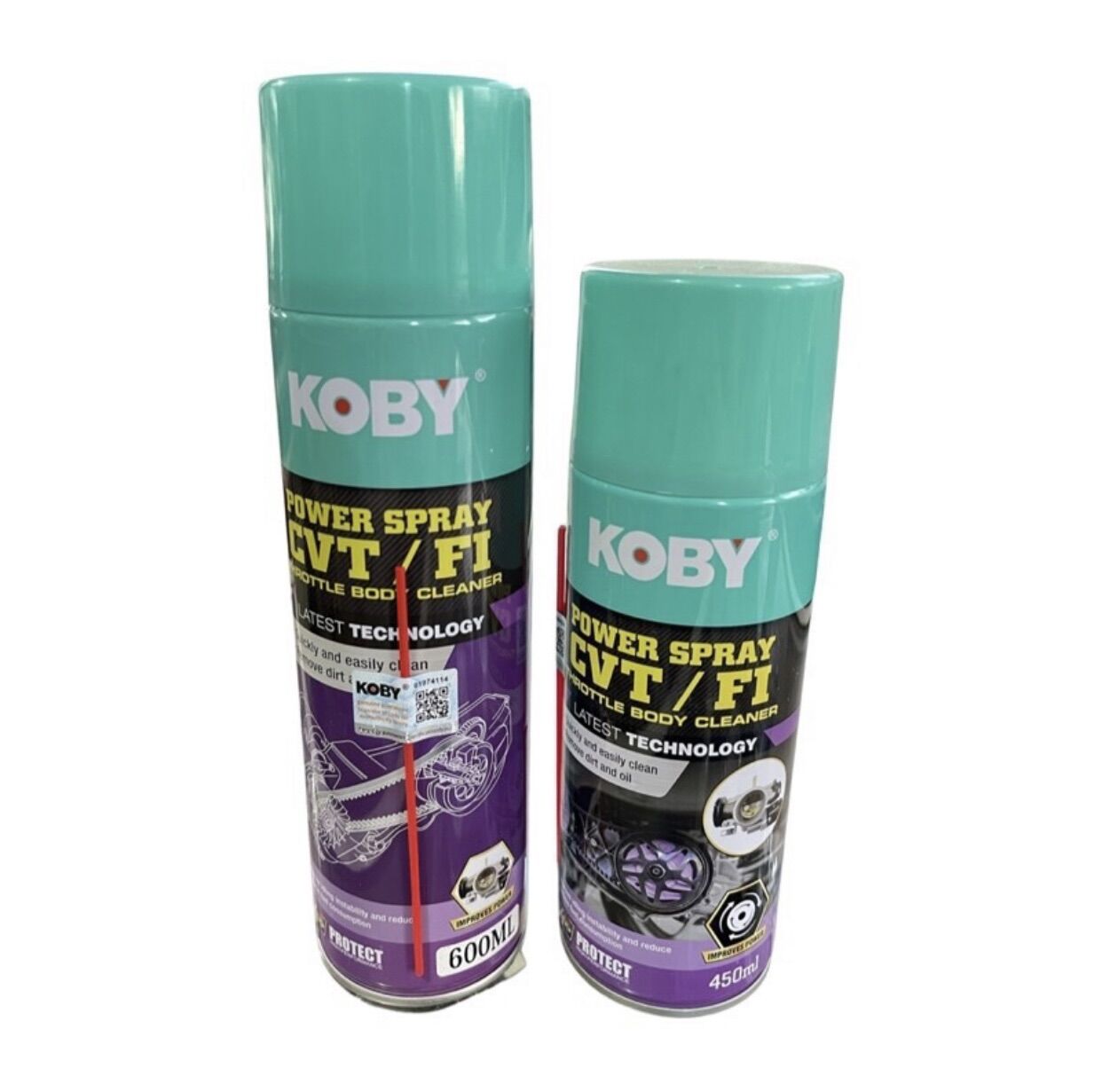 KOBY POWER CVT Spray /FI throttle body cleaner 450ml/ 600ml | Lazada PH