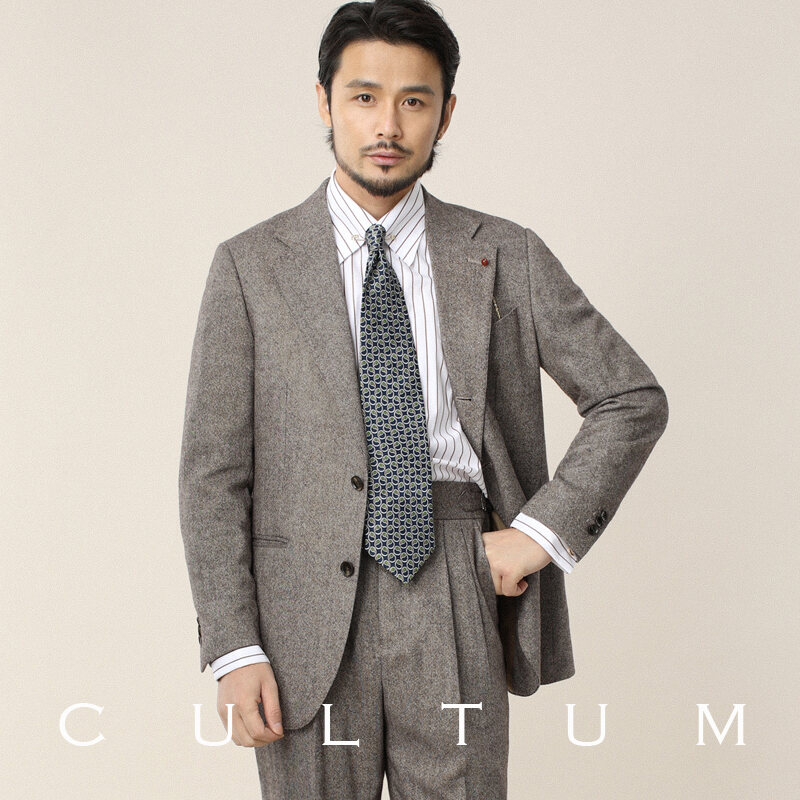 Cultum Napoli Series 70% Wool Naples Retro Suit Men's Suit Gentleman ...