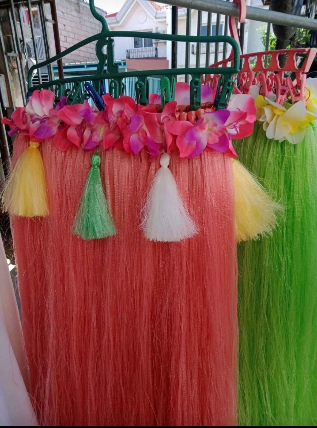 Hawaiian Dress Kids Girls Sako Lanyard No bra Outfit grass skirt attire ...