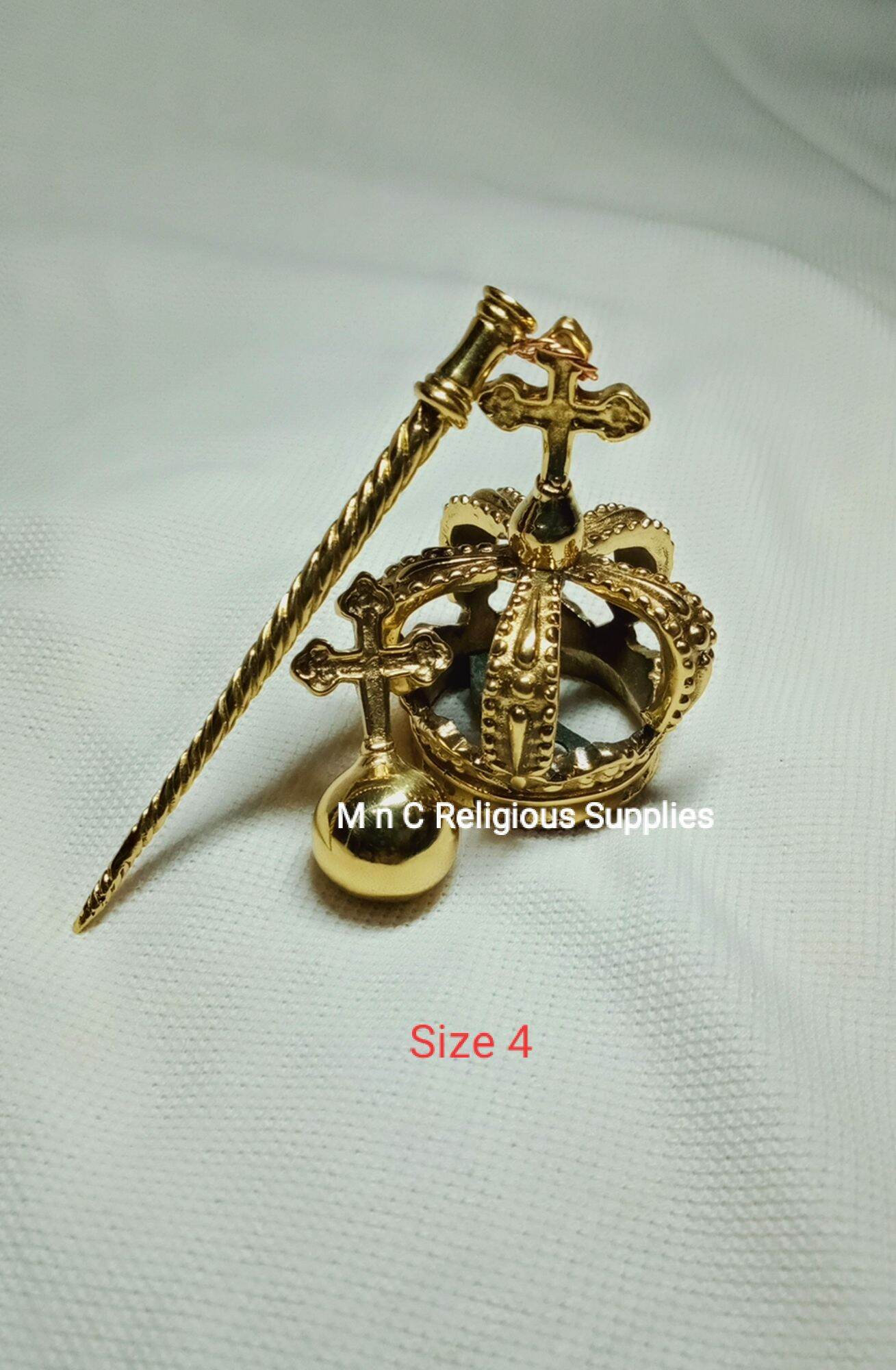Sto. Niño Crown, Scepter and Orb(size 4) | Lazada PH