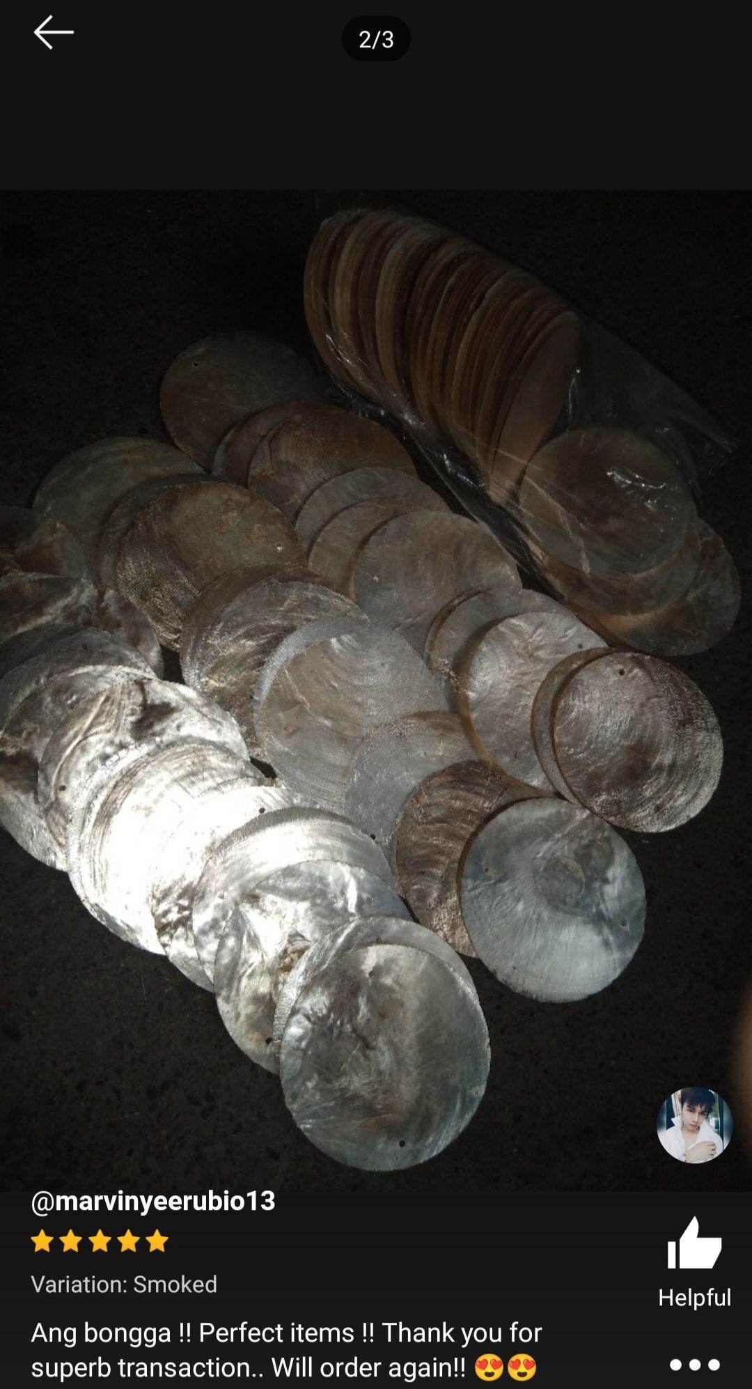 CIRCULAR CUT CAPIZ SHELL 2 INCHES 2 HOLES (100 pcs) | Lazada PH