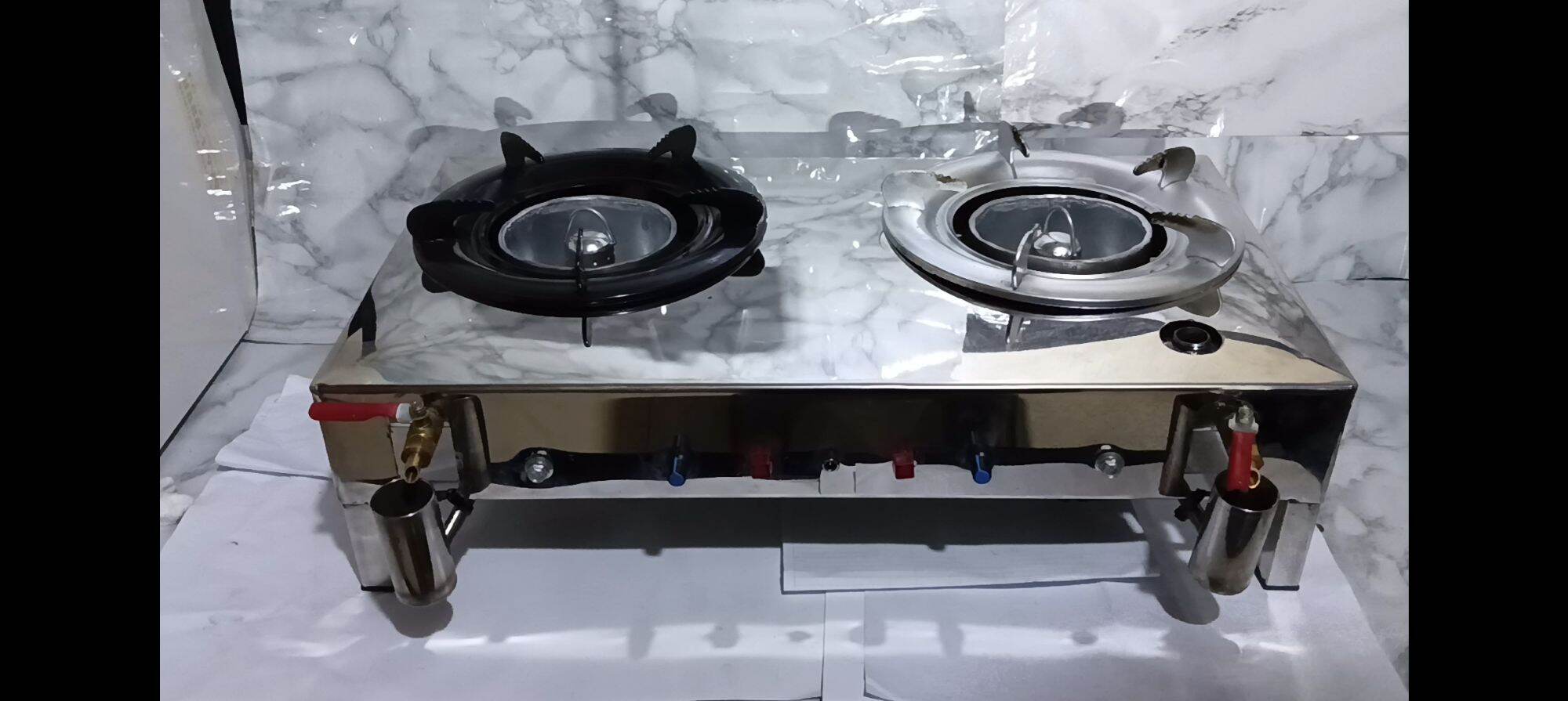 Stainless Oil Stove Double Burner / Kalan De Used Oil 2 Burner ...