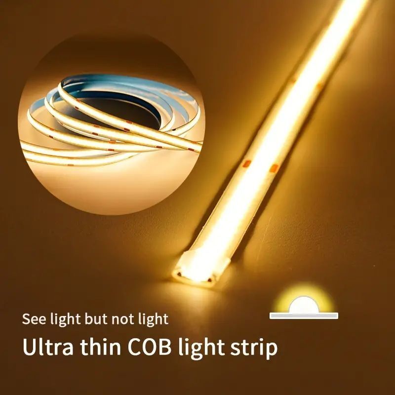 LED Light Strip USB Touch Sensor Dimmer Backlight 5V COB Diode Tape Ribbon For Home DecorDIY ...